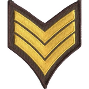 oherron.com: SGT Chevrons Dark Gold/Black (2)