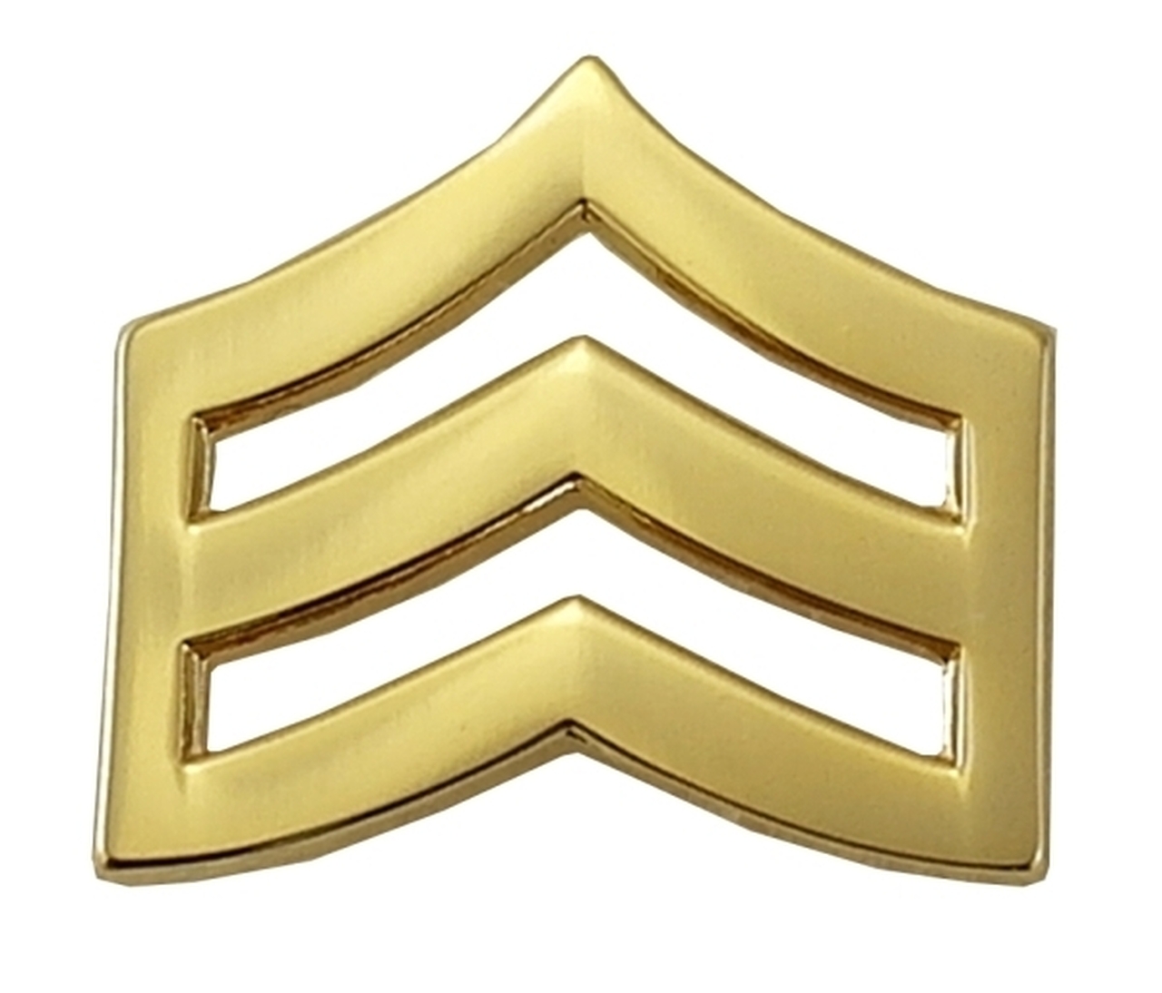 Hero's Pride SGT Chevron Bars Small-Gold