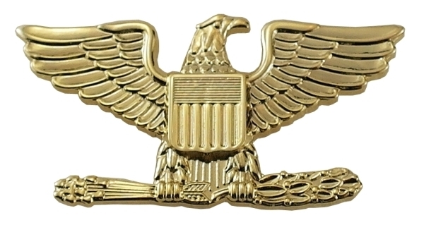 Hero's Pride Colonel Large Gold Eagle, Pair