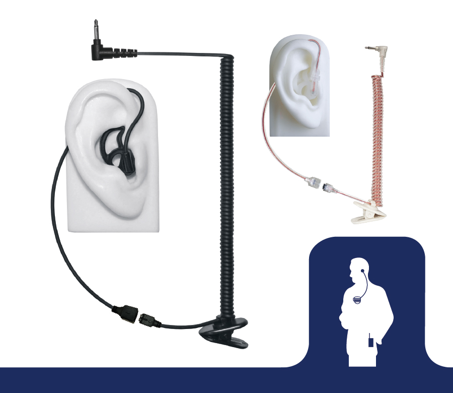 Radio Earpieces, Earphone Connection Micro Sound Tubeless Listen Only ...