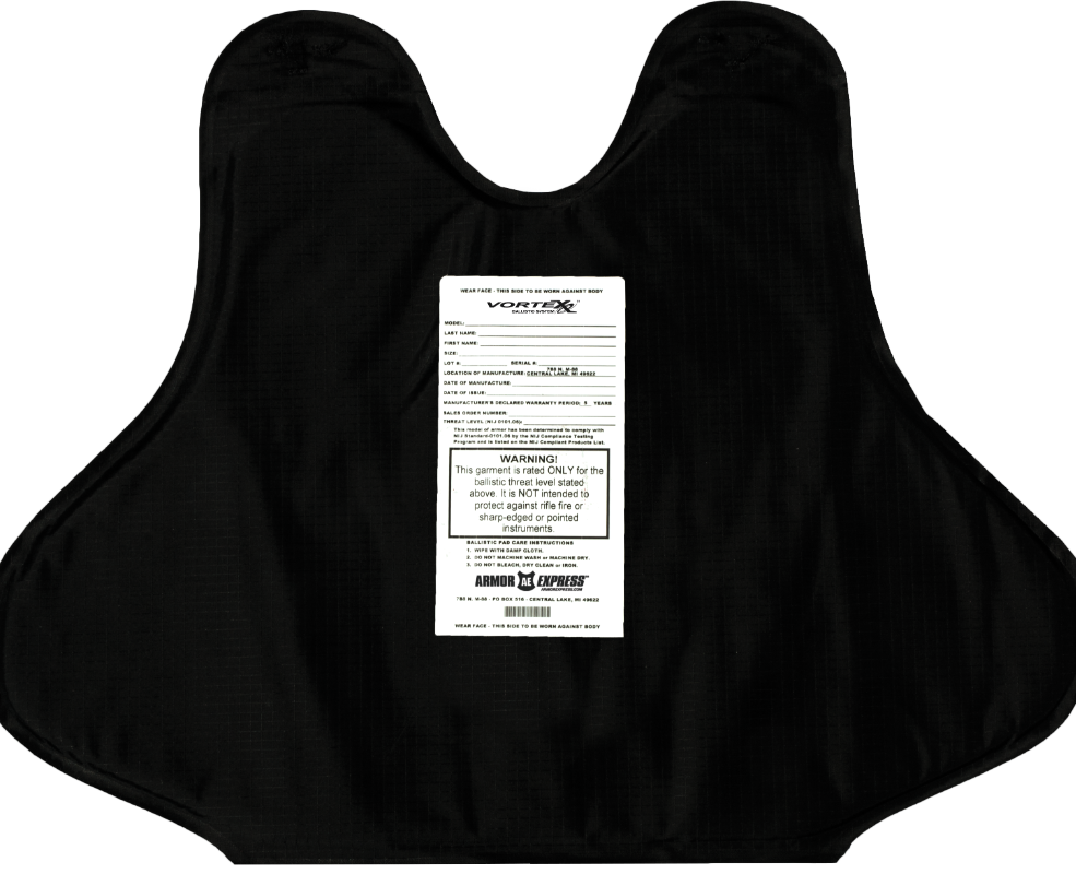 ARMOR EXPRESS VORTEX LEVEL II GEN 2 BODY ARMOR