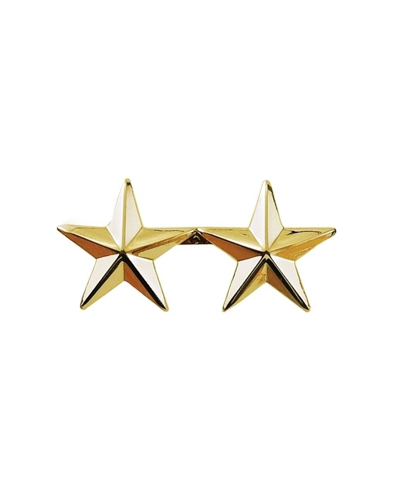 2 STARS, 2 POSTS & CLUTCH BACKS, PAIRS 1"