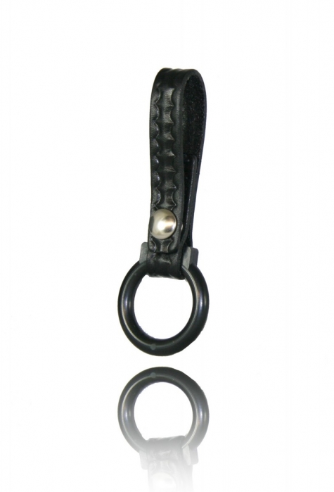 Boston Leather 1 1/2" ABS Baton/Flashlight Ring BW