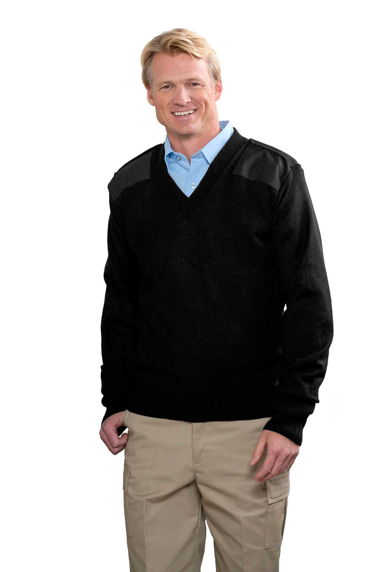 Sweater V-Neck Commando Black