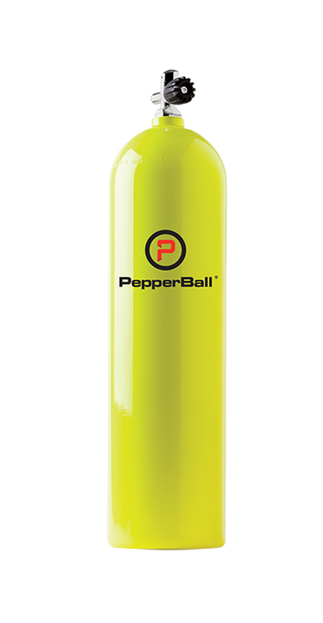 Pepperball SCUBA Tank W/Harrison Valve Yellow