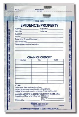 Sirchie Integrity Evidence Bag 12" X 15.5" 100 Pack