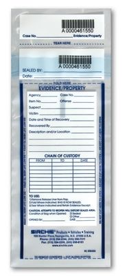 Sirchie Integrity Evidence Bag 4" X 7.5" 100 Pack