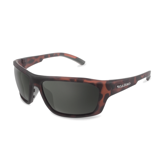 War Bird Enfilade Safety Glasses, Tortoise Matte Frame/Smoke Lens