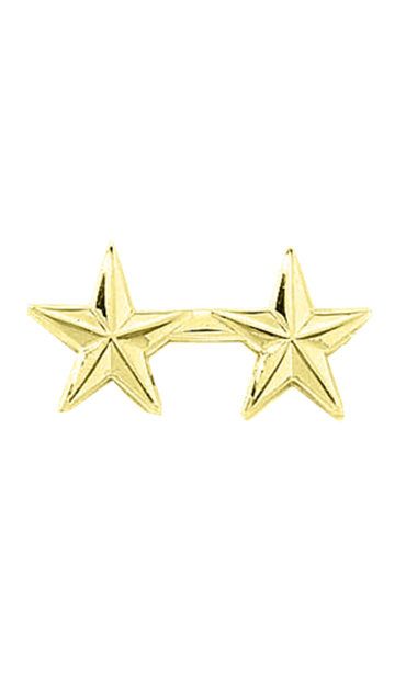 oherron.com: Blackinton, Two 1/2" Gold Stars On a Bar