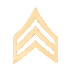 oherron.com: Premier Emblem Gold SGT Chevrons CB