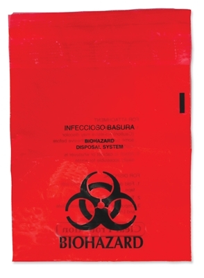 oherron.com: Sirchie Biohazard Adhesive Back Bag 9X10" 100 Pack