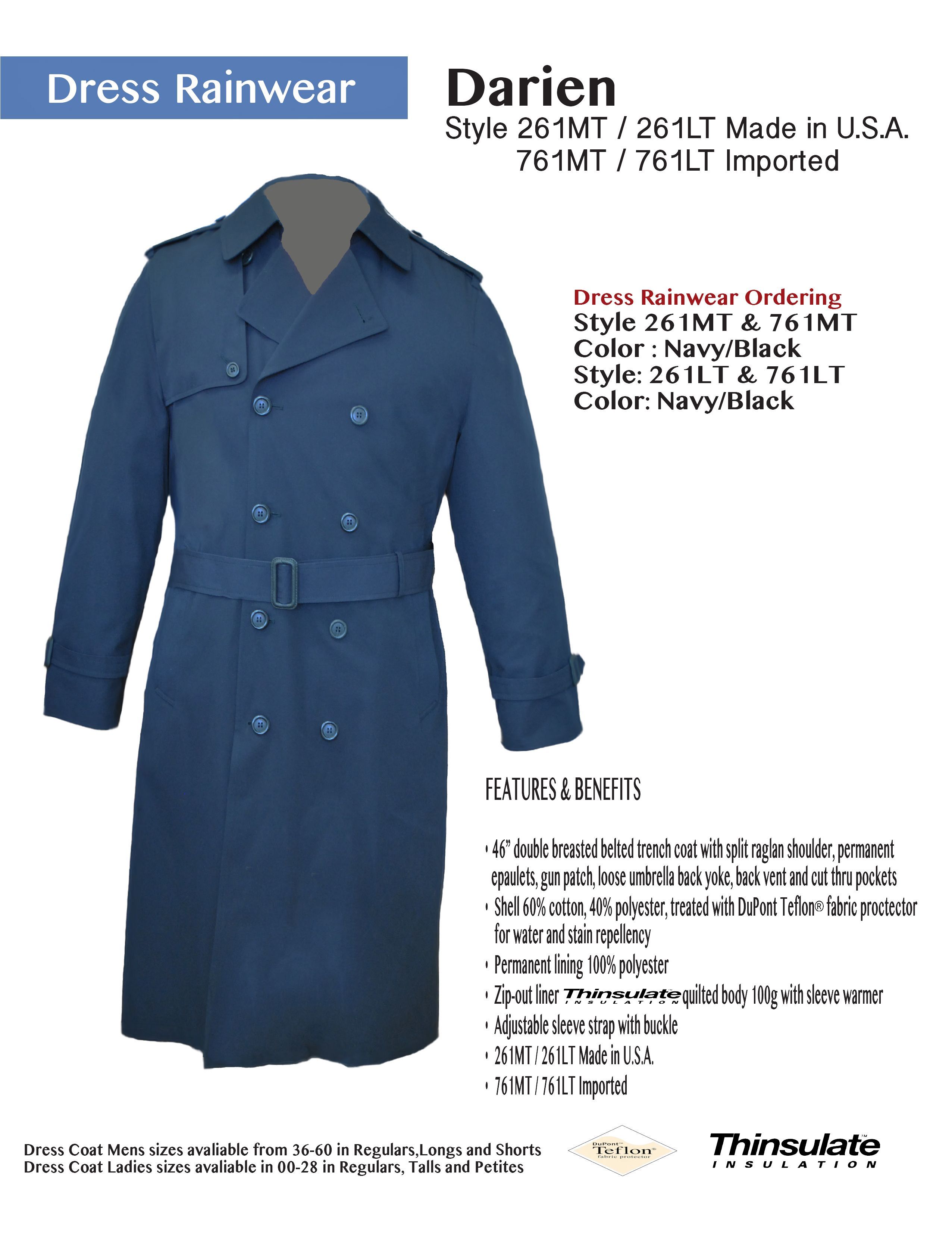 Anchor Uniform - Dress Raincoat